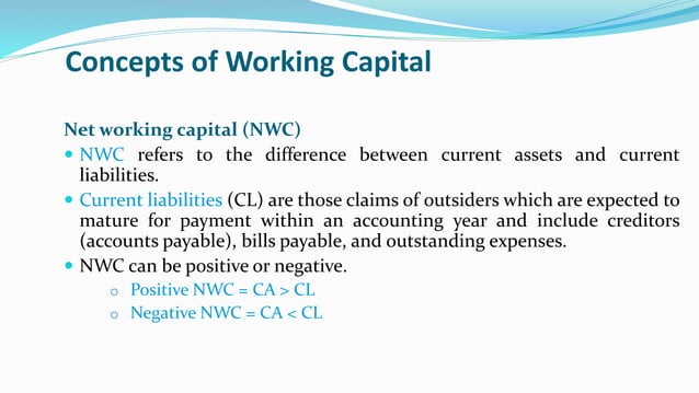 Working capital management ppt | PPTX