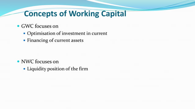 Working capital management ppt | PPTX