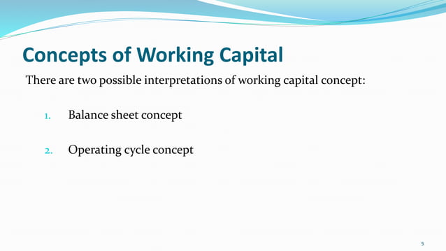 Working capital management ppt | PPTX