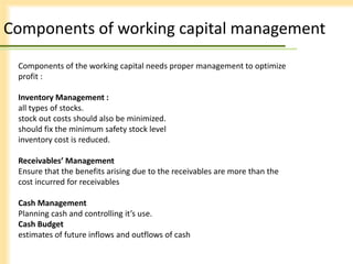 Working capital management_shweta_patil | PPT