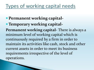 Working capital management strategy | PPTX