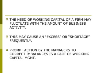 Working capital mgmt | PPT