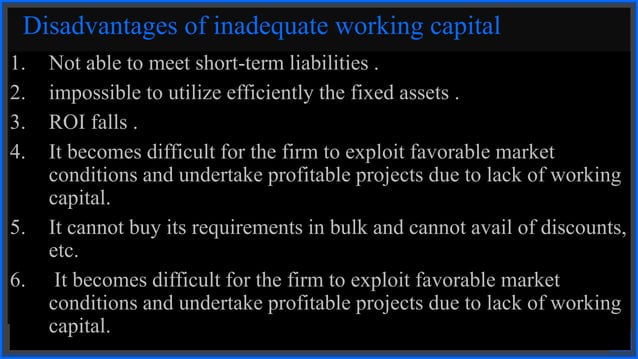 Working capital | PPTX