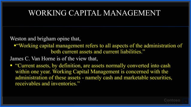 Working capital | PPTX