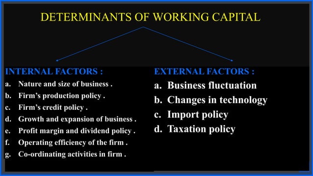 Working capital | PPTX