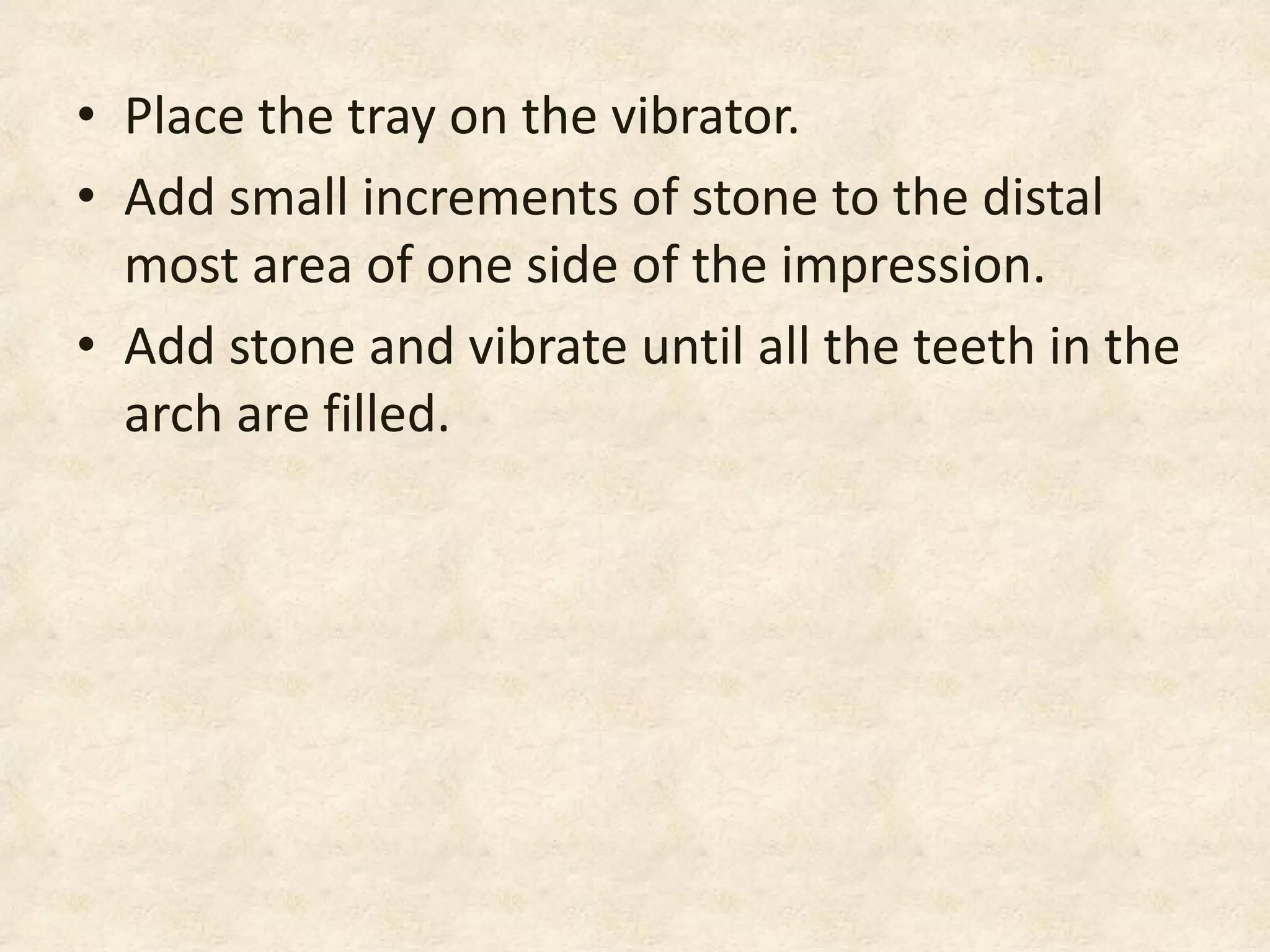 Working casts and dies | PDF