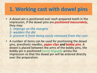 Working casts and dies | PDF