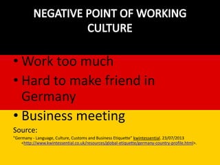 Working culture of germany | PPT