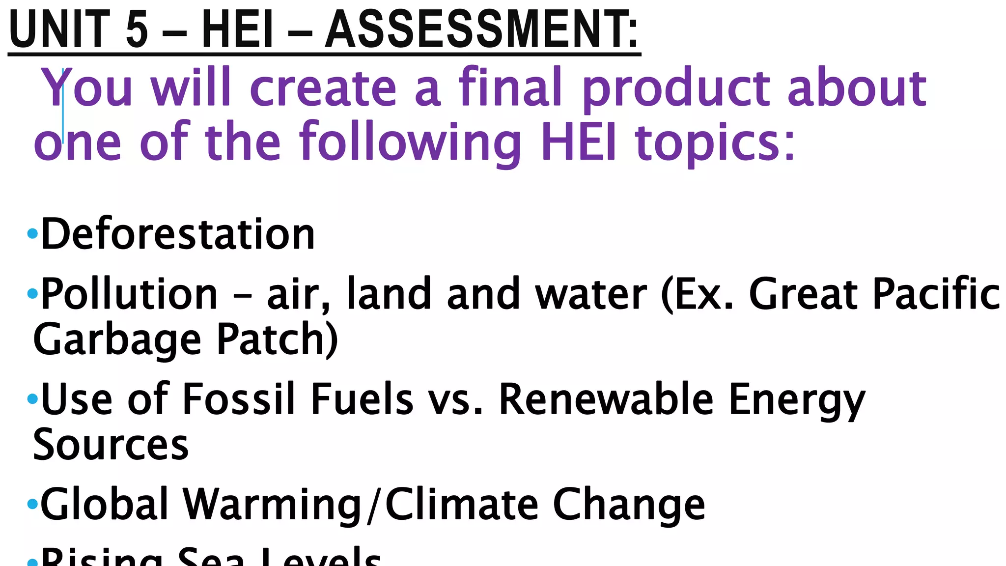 Working Day - HEI Presentation | PPTX | Environment | Science