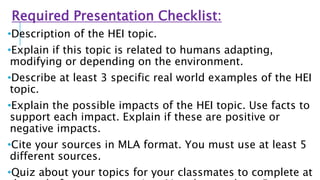 Working Day - HEI Presentation | PPTX | Environment | Science