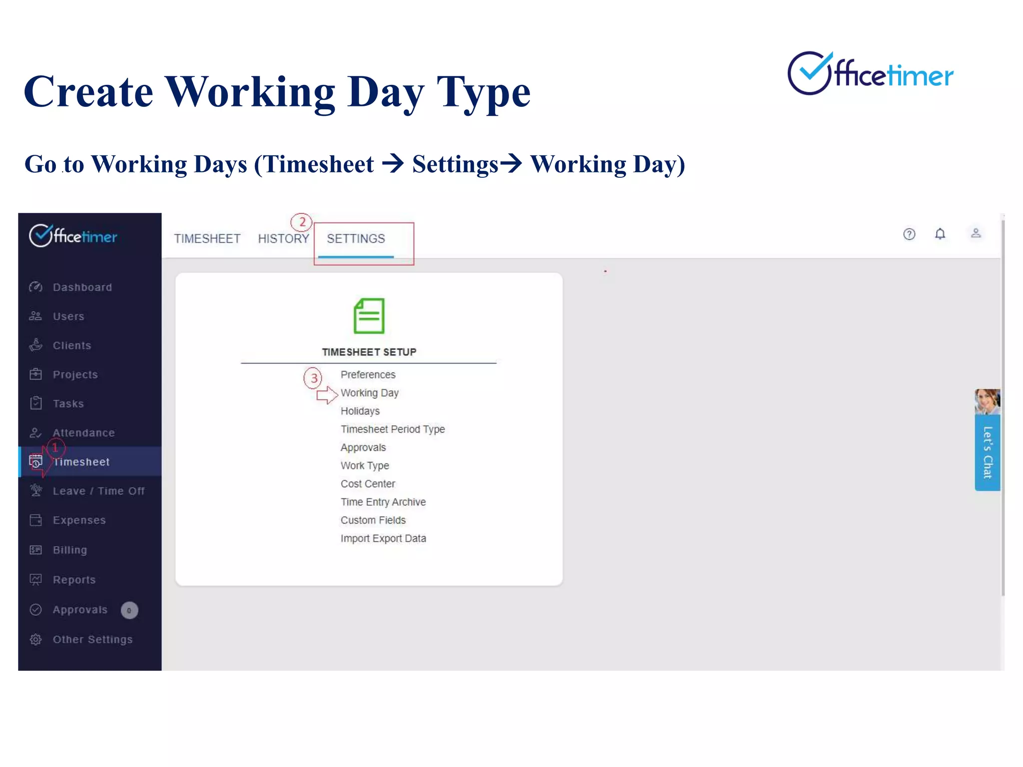 Working Days Setup in OfficeTimer - OfficeTimer Fully Free Time ...