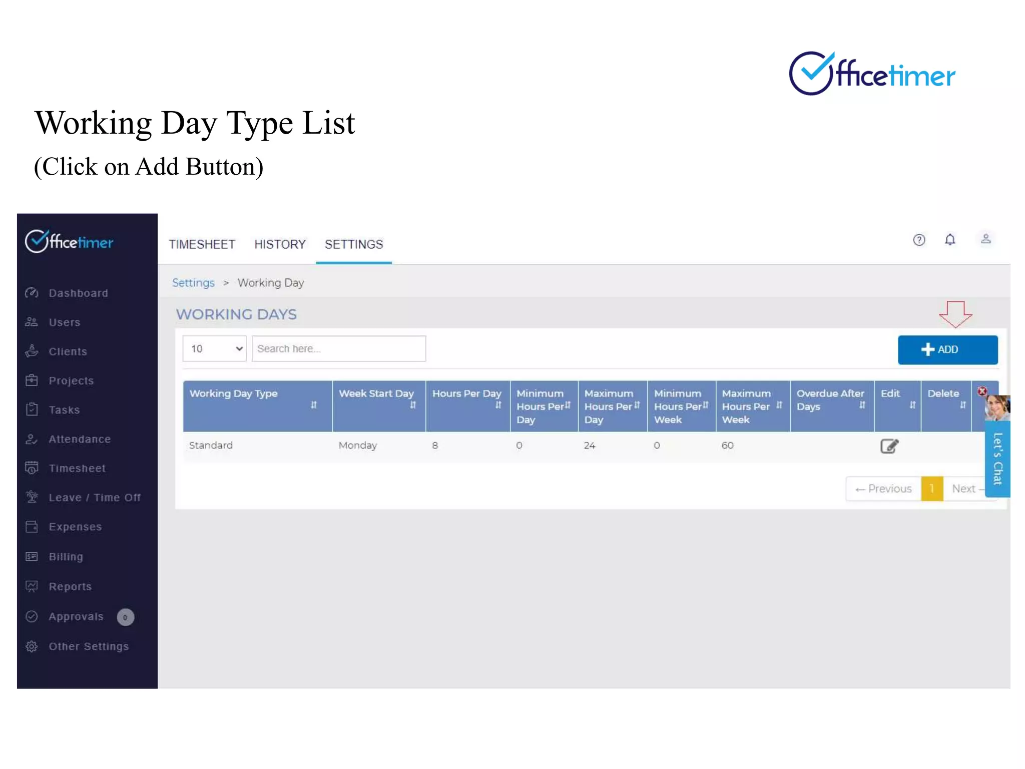 Working Days Setup in OfficeTimer - OfficeTimer Fully Free Time ...