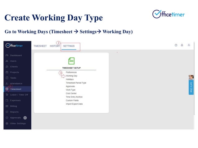 Working Days Setup in OfficeTimer - OfficeTimer Fully Free Time ...