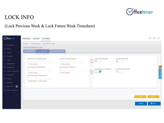Working Days Setup in OfficeTimer - OfficeTimer Fully Free Time ...
