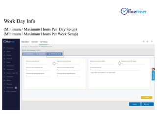 Working Days Setup in OfficeTimer - OfficeTimer Fully Free Time ...