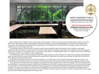 Water Treatment Plant 4 Administration Building - LEED Profile | PDF