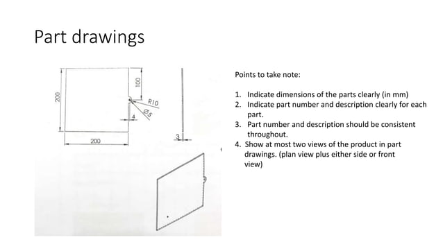 Working drawings & Materials list | PPTX | Drawing and Sketching | Arts ...
