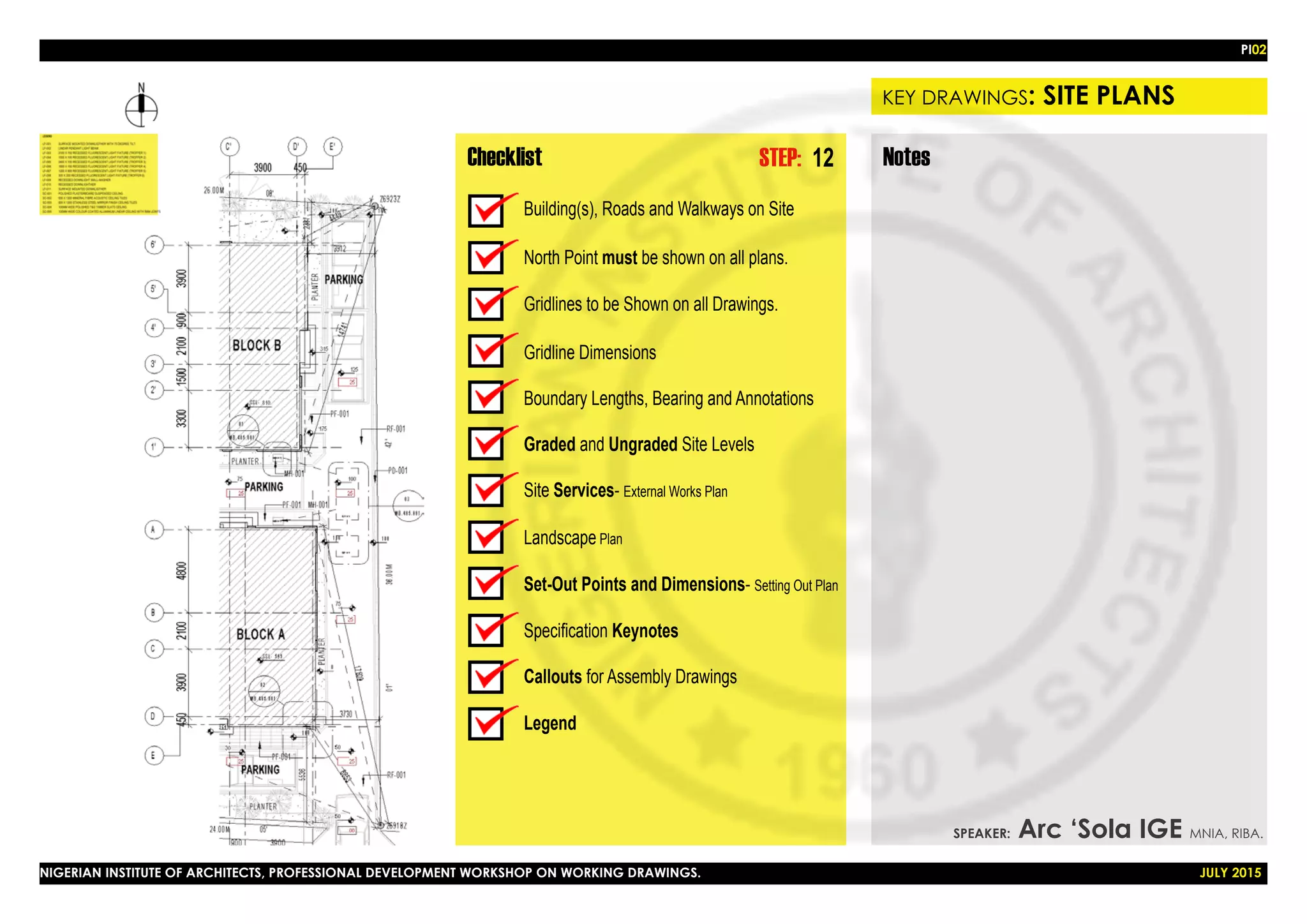 Working Drawings Checklists | PDF