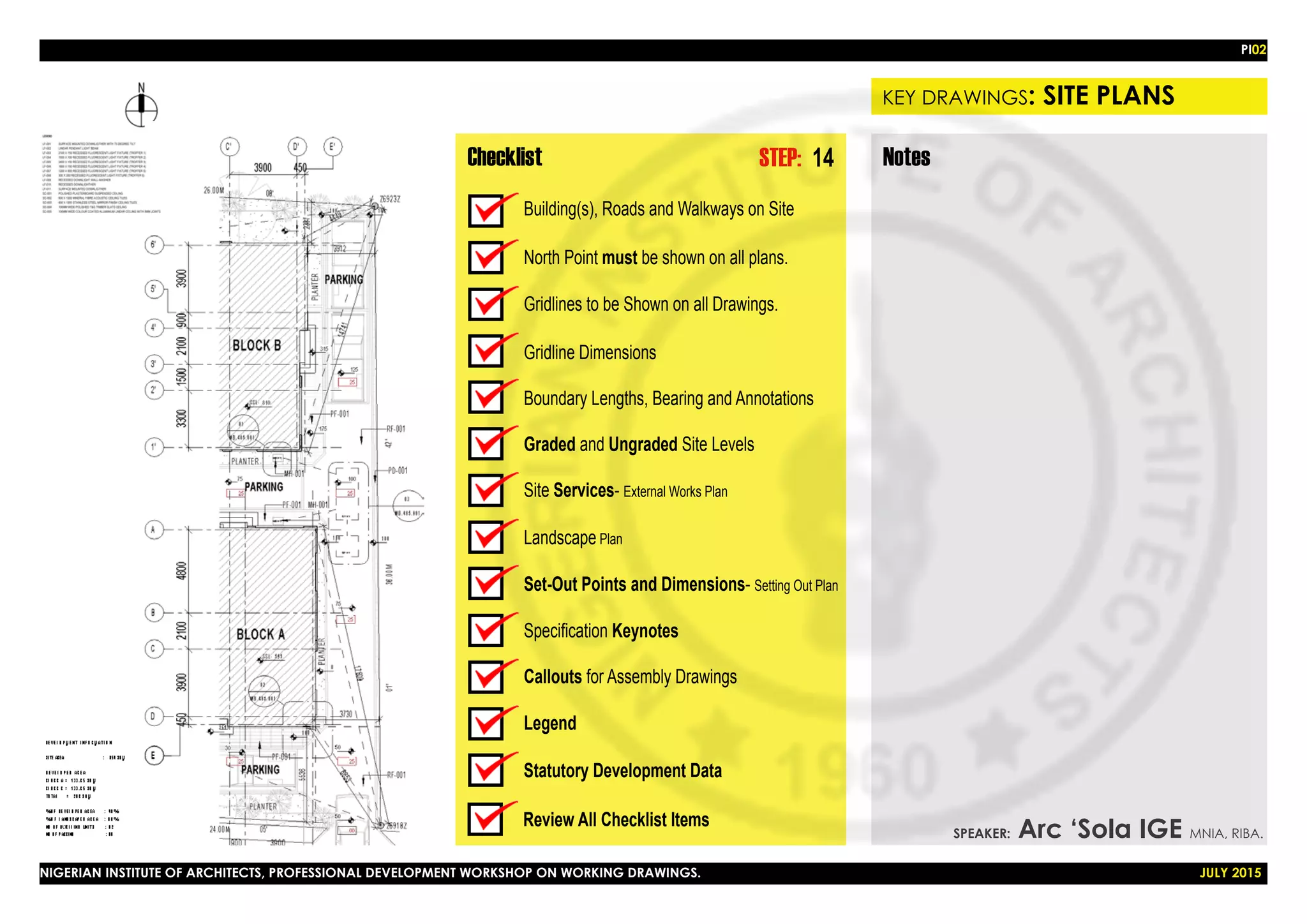 Working Drawings Checklists | PDF