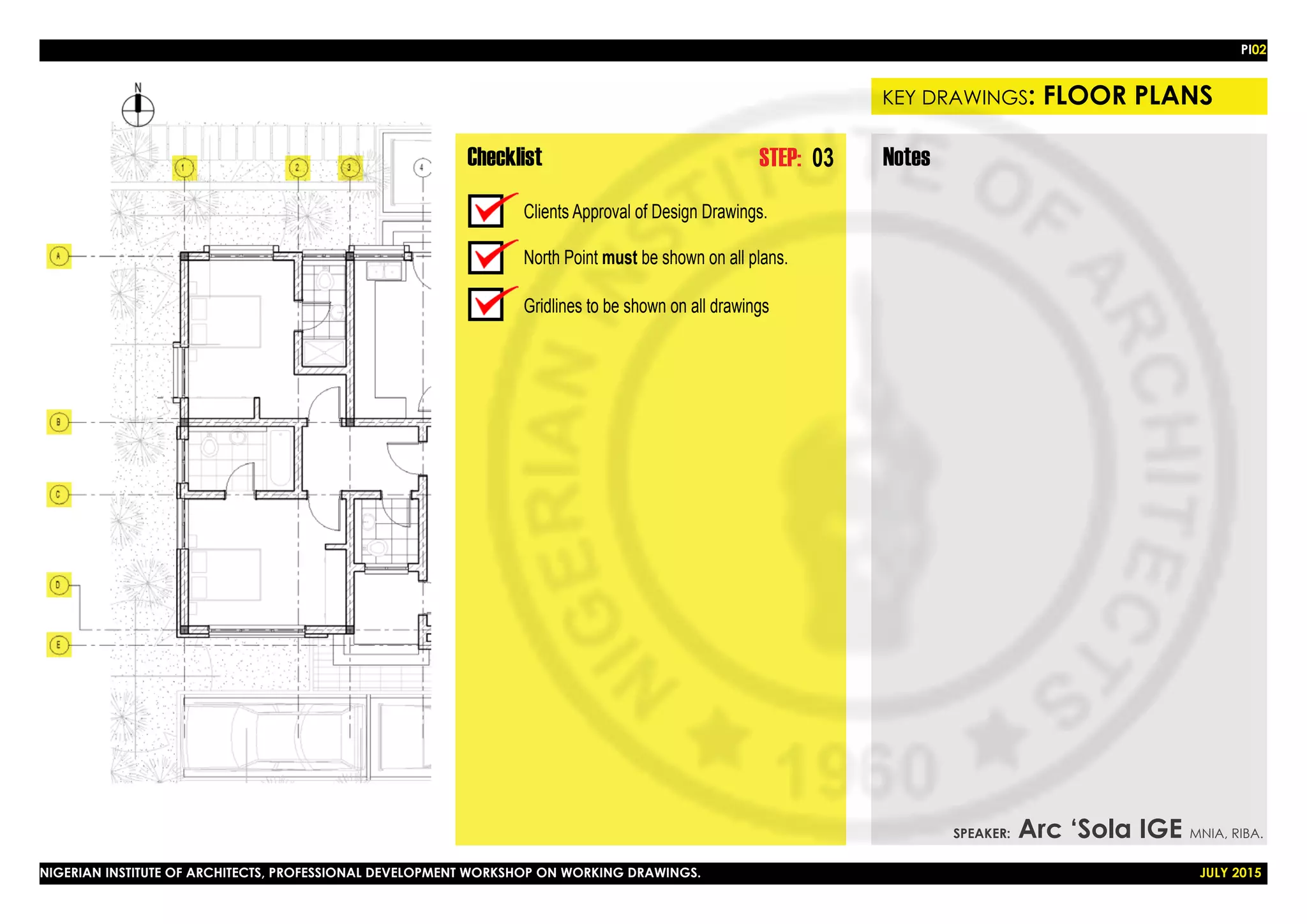 Working Drawings Checklists | PDF