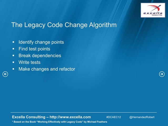 Working Effectively With Legacy Code | PPT
