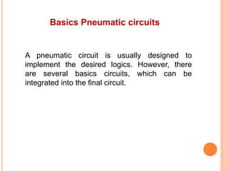 Working elements of Pneumatic System with Circuits, Safety ...