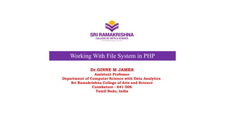 Working of File System: An Overview in detail | PPTX