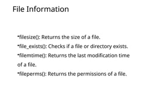 Working of File System: An Overview in detail | PPTX