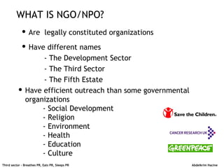 Public Relations and NGO sector in UK | PPT