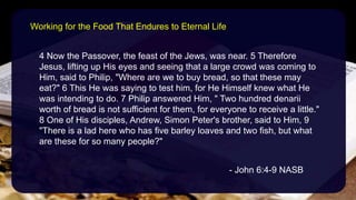 Working for the food that endures | PPT