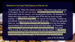 Working for the food that endures | PPT