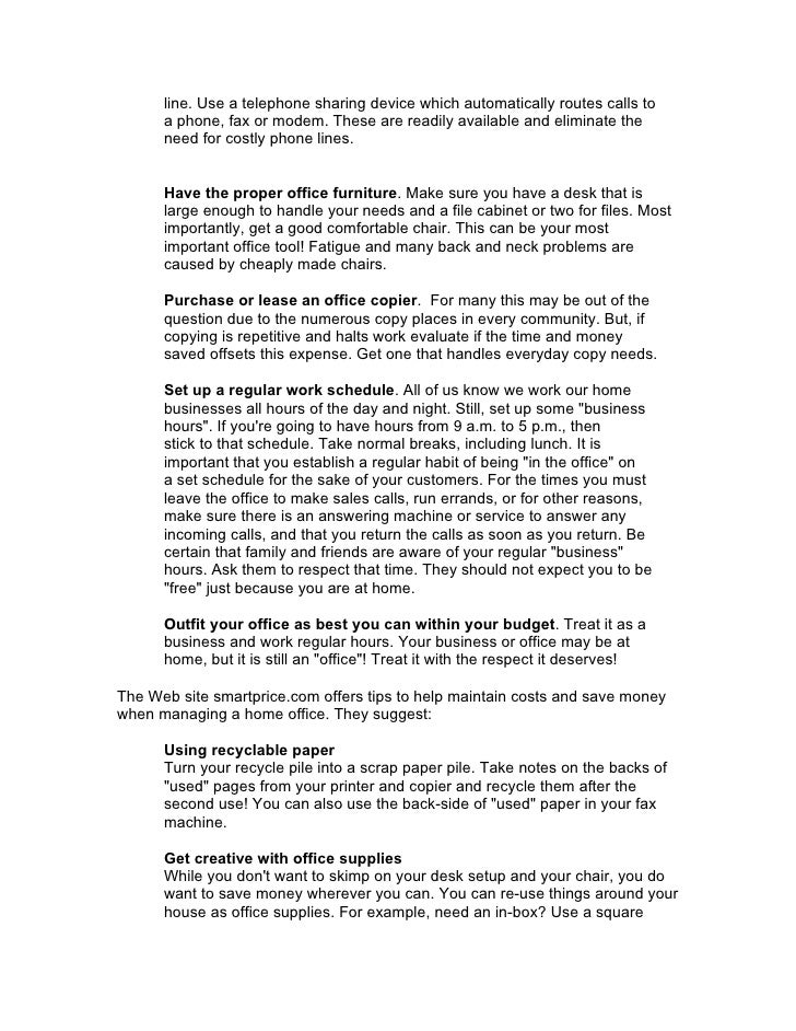 Working from home more effectively