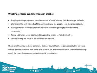 Place-based working in Kirklees | PPT