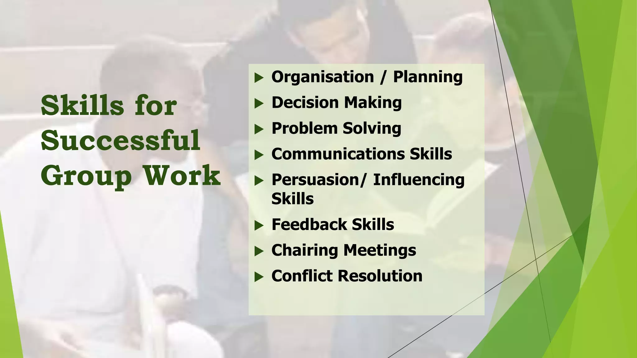 Working in Groups | PPTX