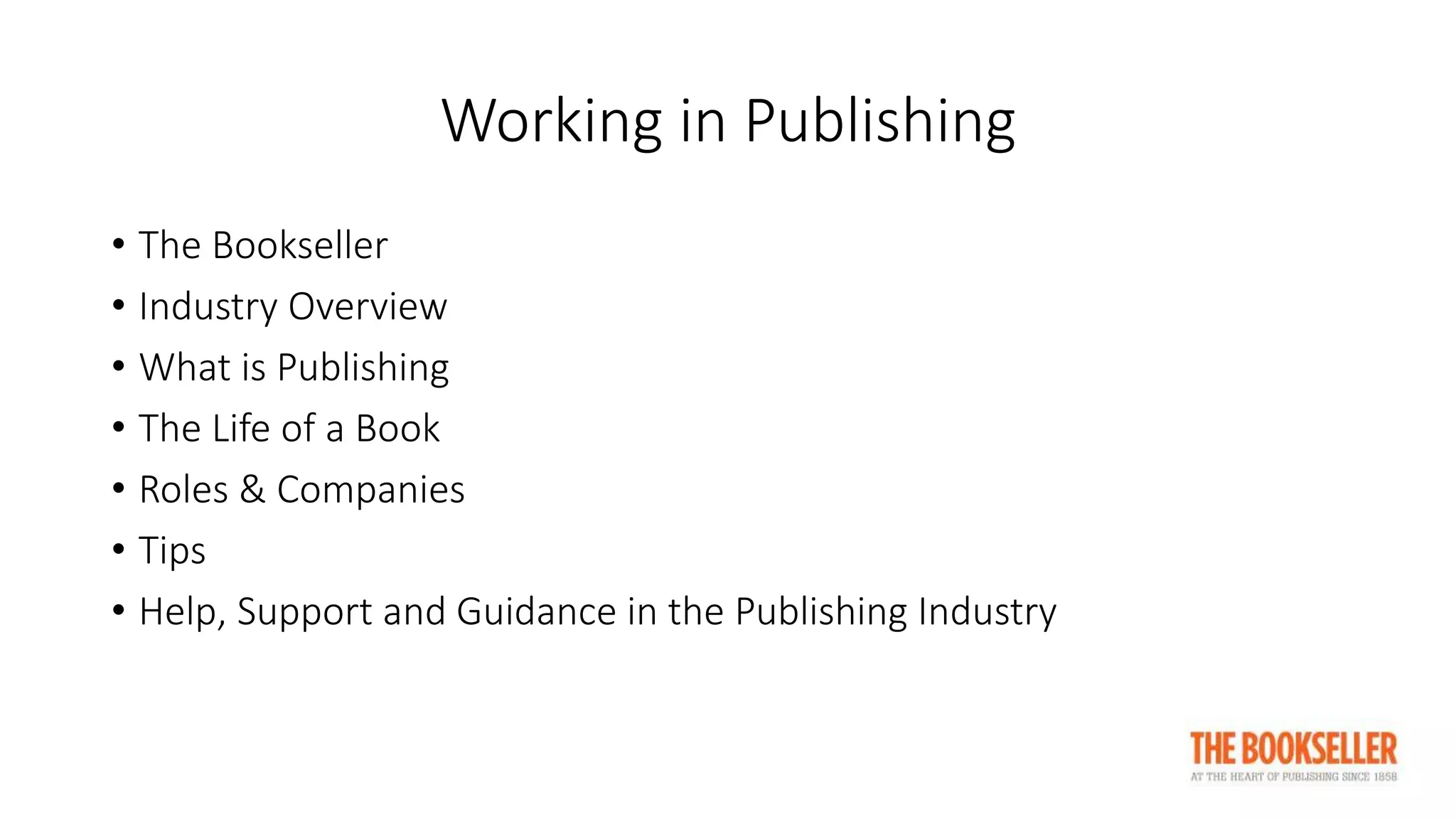 Working in Publishing | PPTX