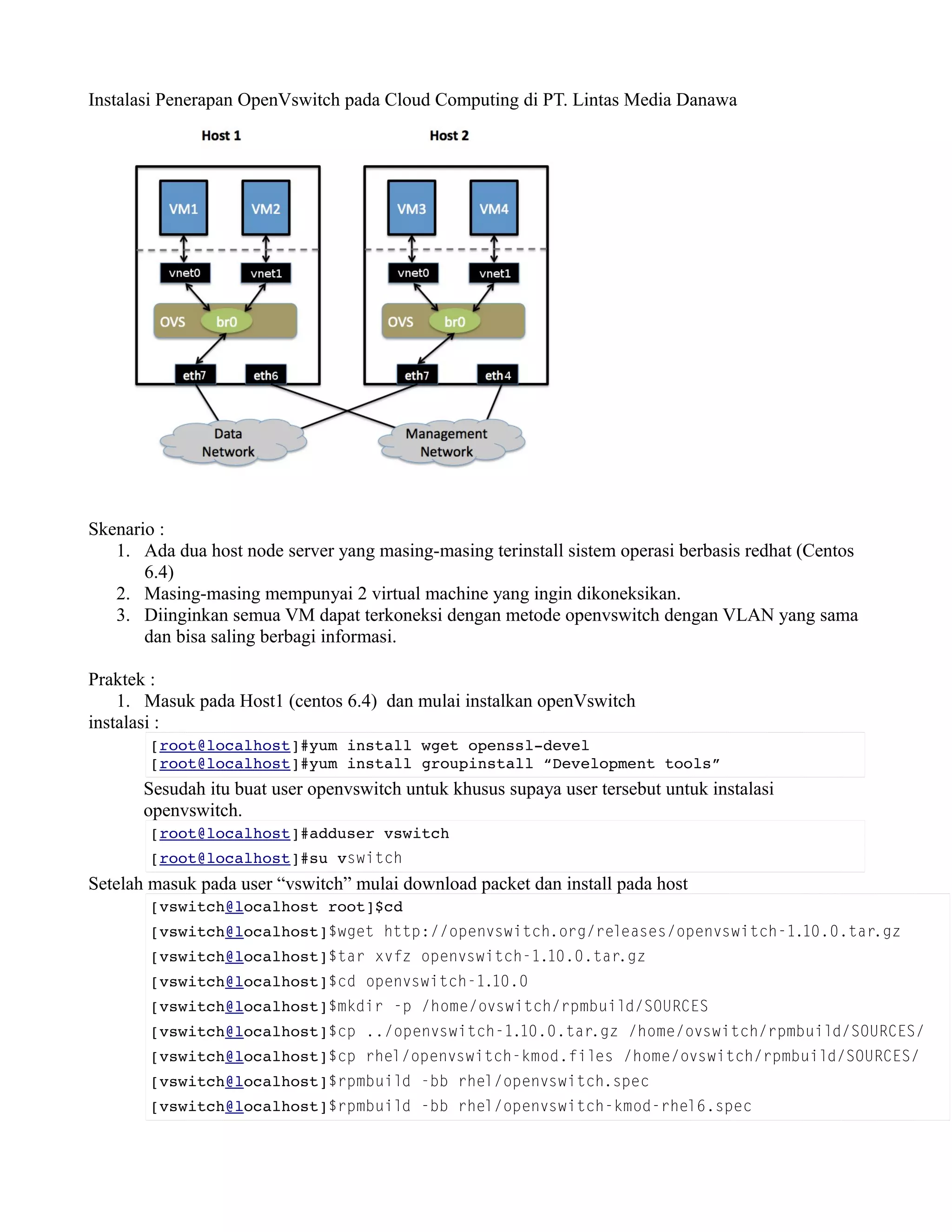 Instalasi Openvswitch pada Centos 6.4 | PDF