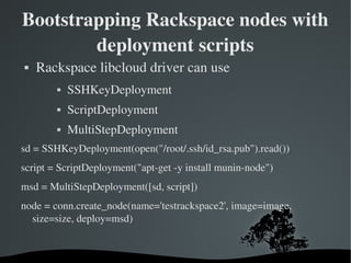 Working in the multi-cloud with libcloud | PPT