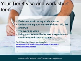 Working in the UK after your Studies - Visas and Employment | PPTX