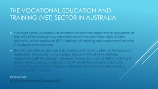Working in vocational education and training | PPTX