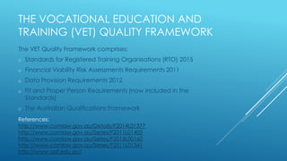 Working in vocational education and training | PPTX