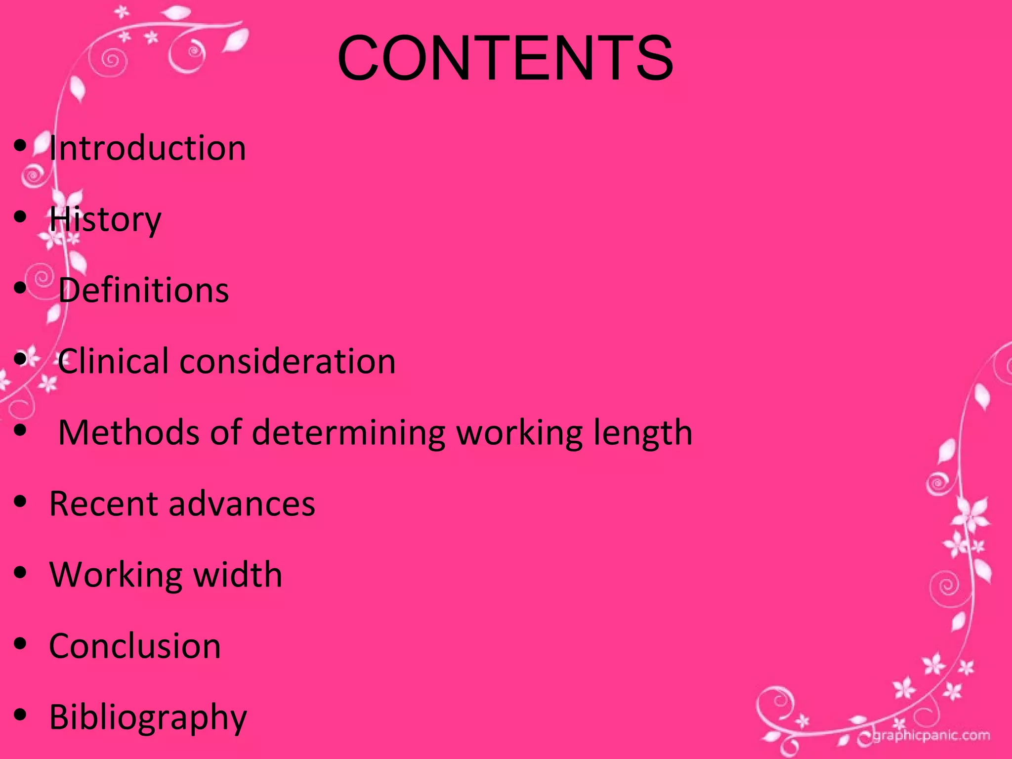 Working length determination | PPT