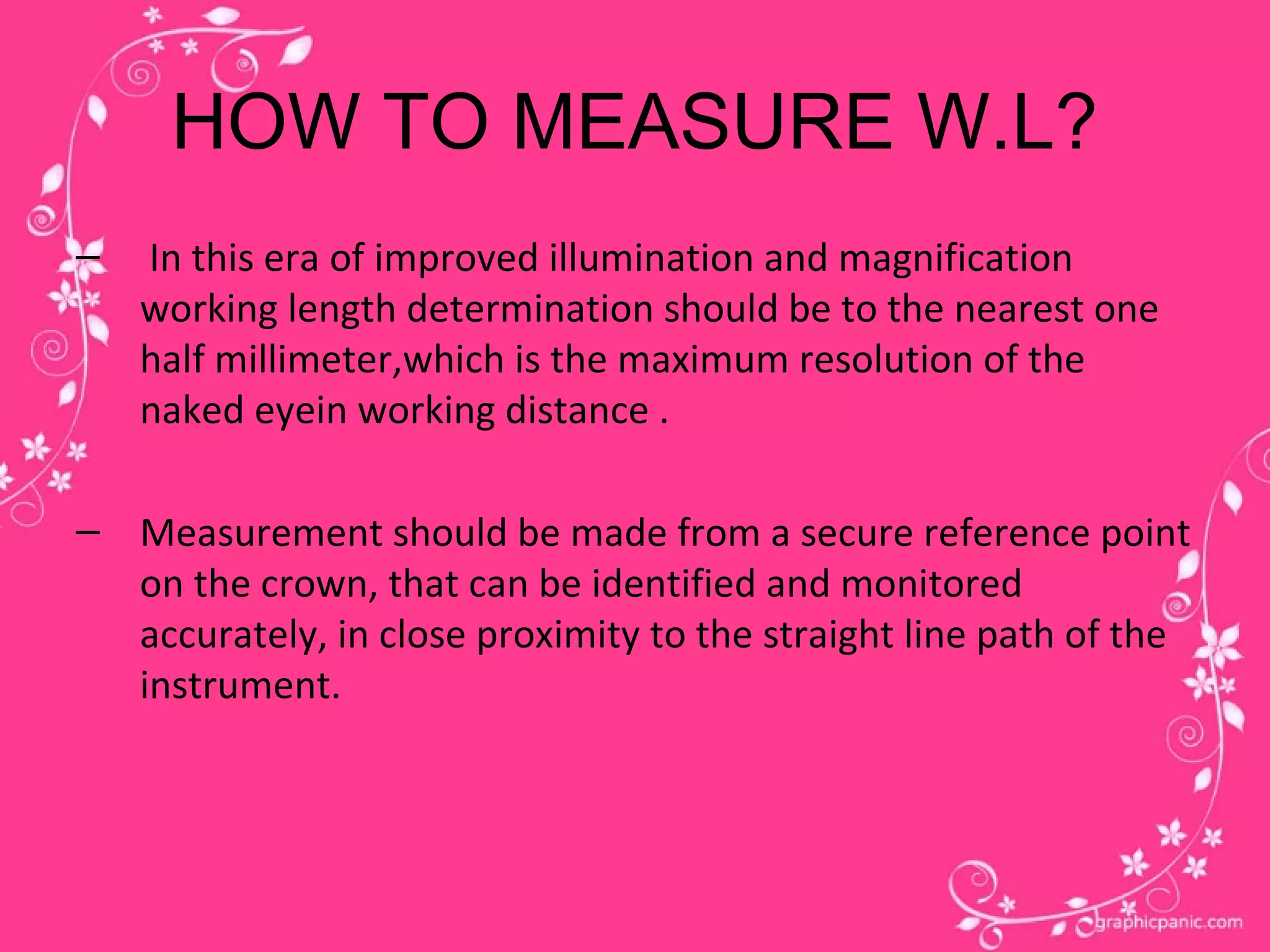 Working length determination | PPT