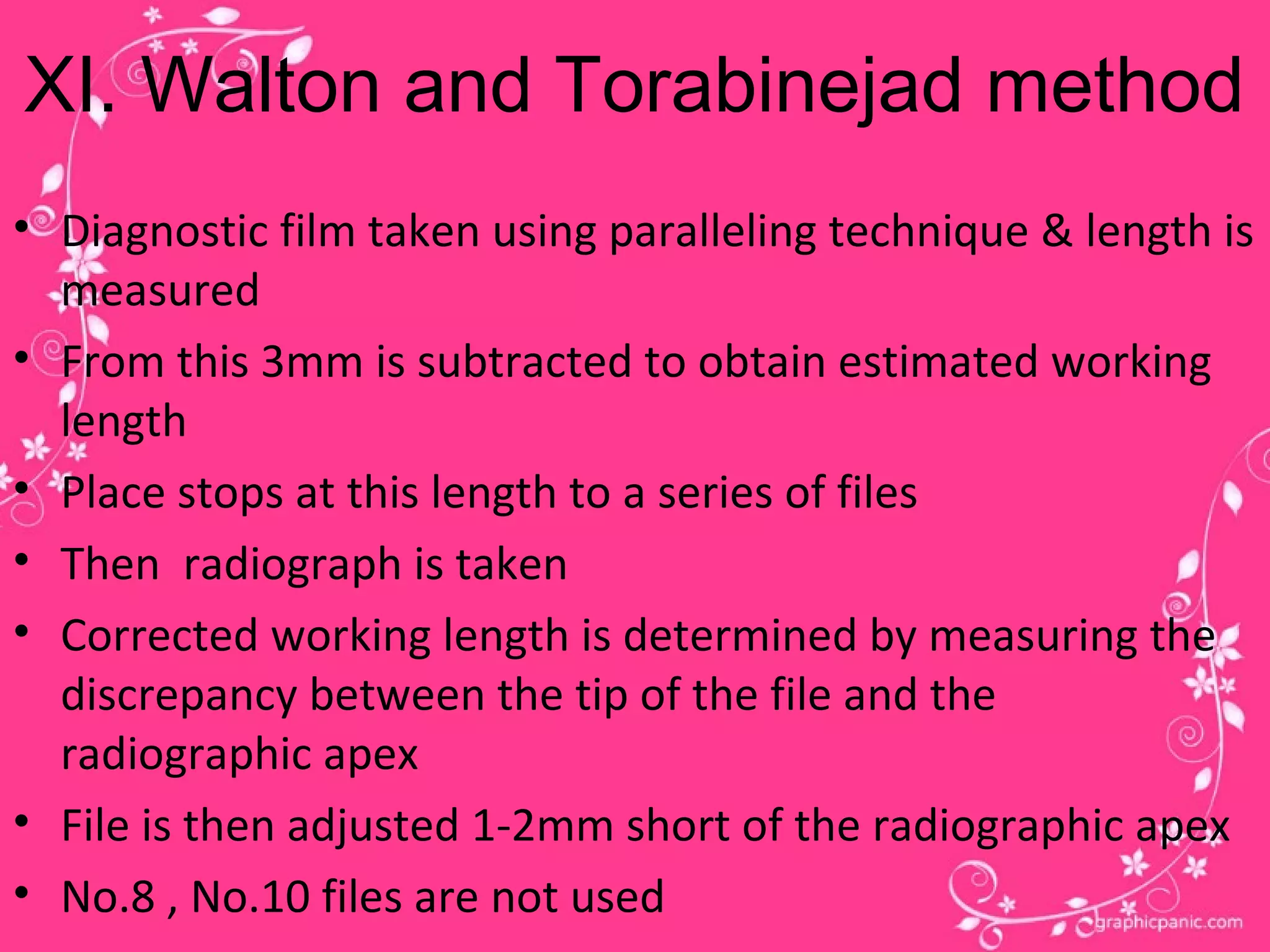 Working length determination | PPT