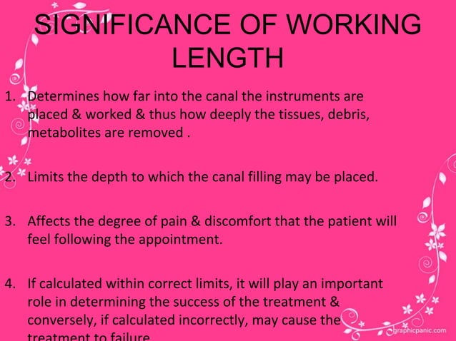 Working length determination | PPT | Dental Health | Diseases and ...