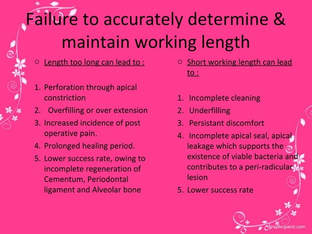 Working length determination | PPT | Dental Health | Diseases and ...