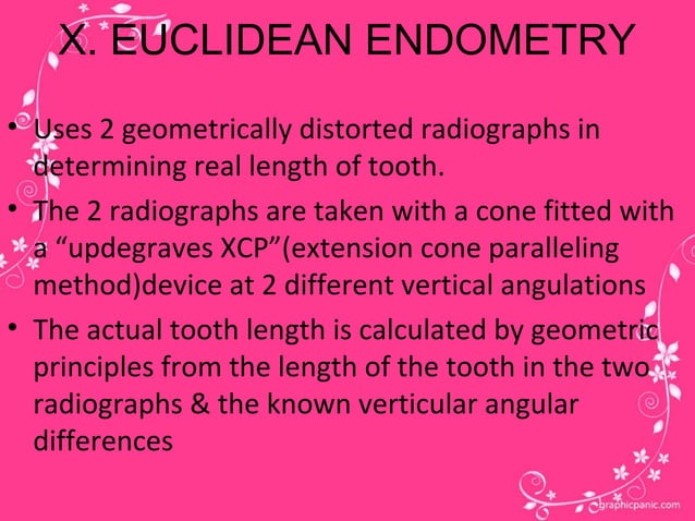 Working length determination | PPT | Dental Health | Diseases and ...