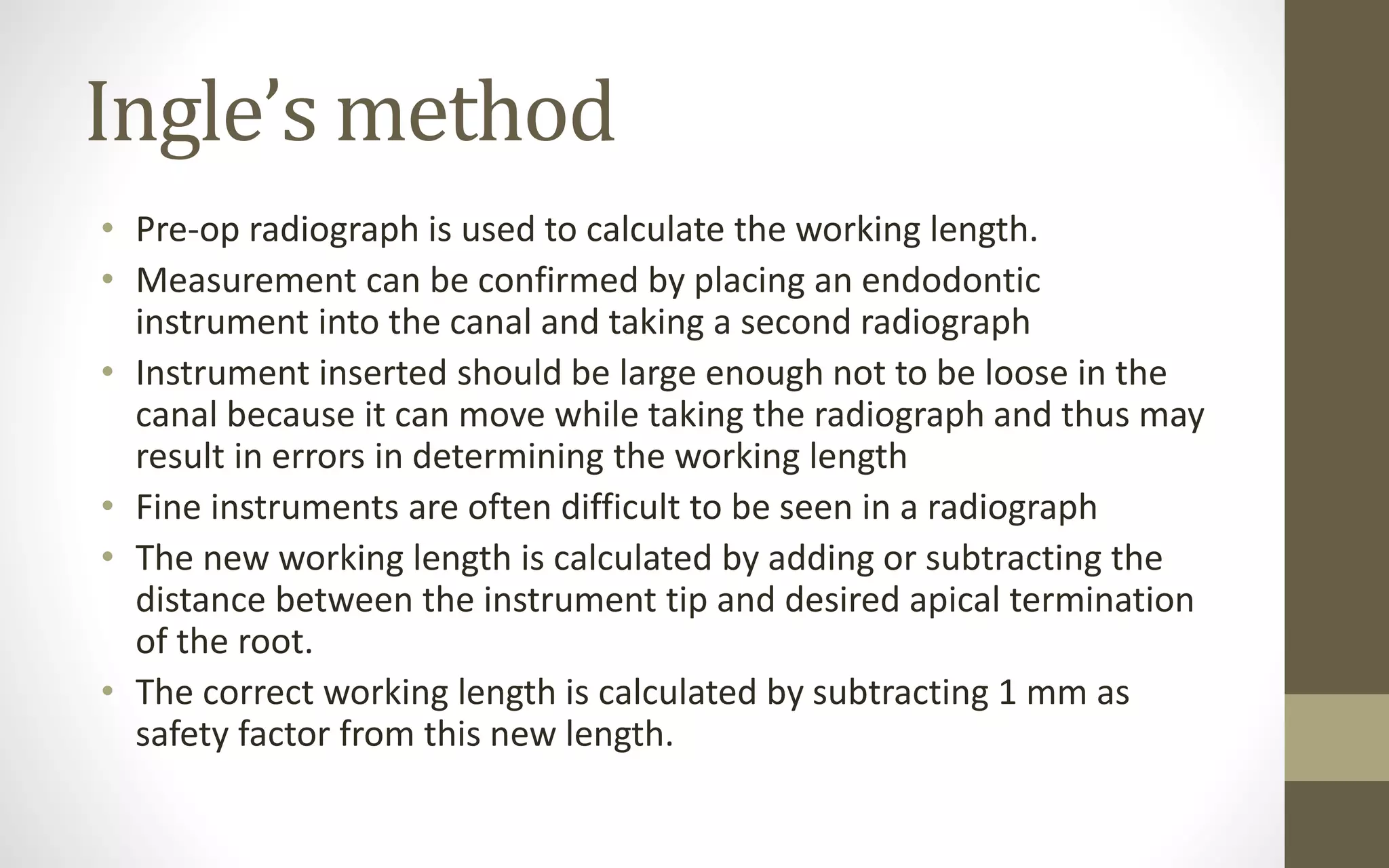 Working length determination | PPTX