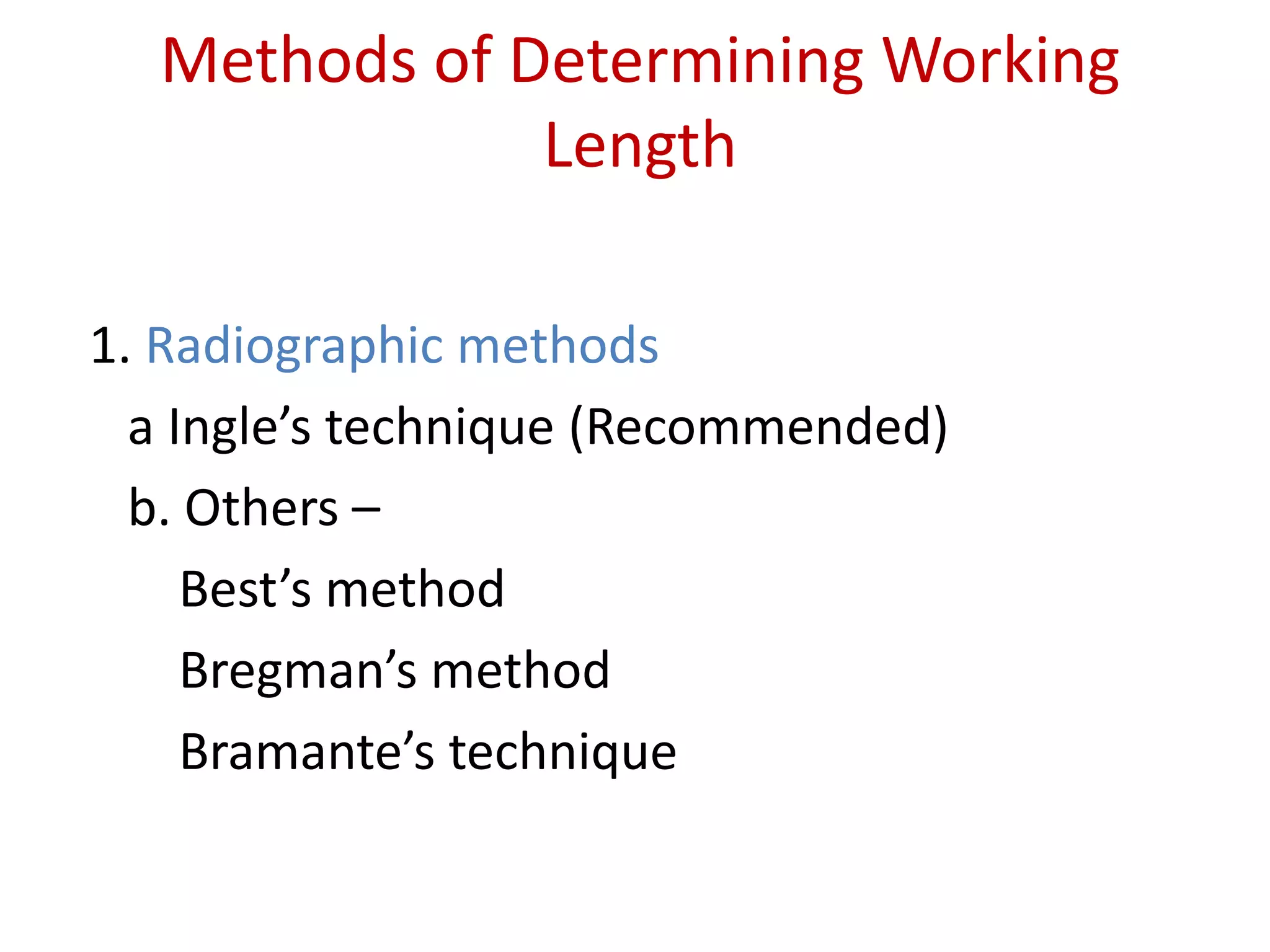 Working length determination | PPT