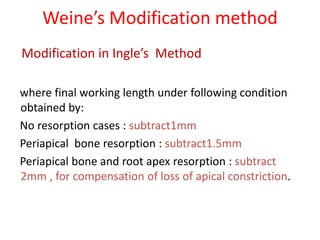 Working length determination | PPT