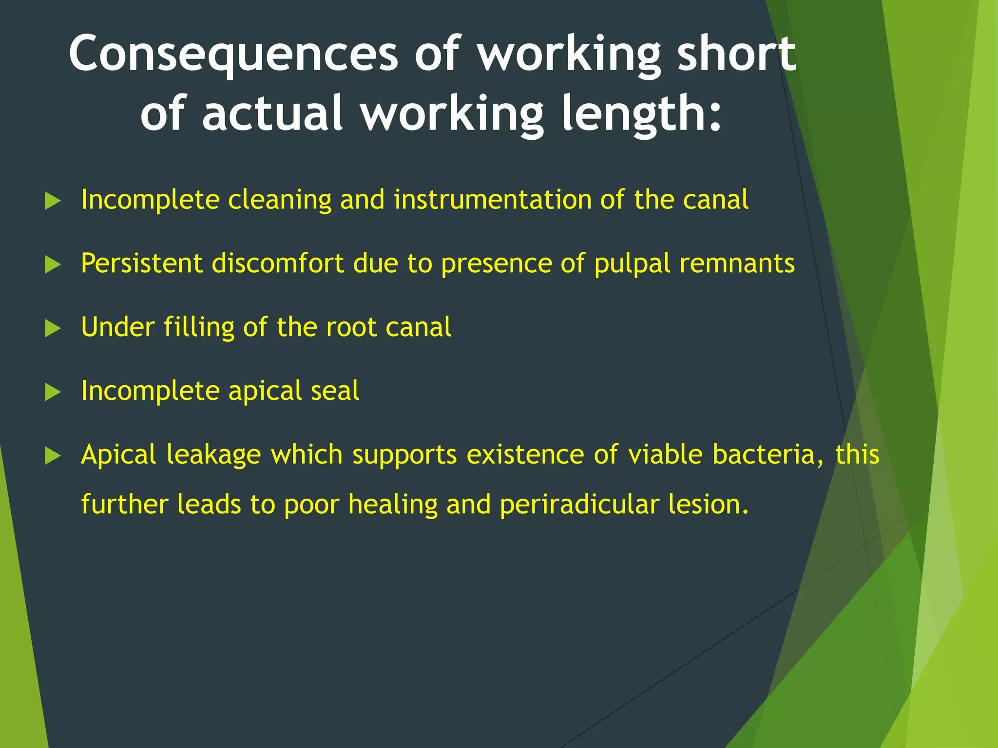 Working length determination | PPTX